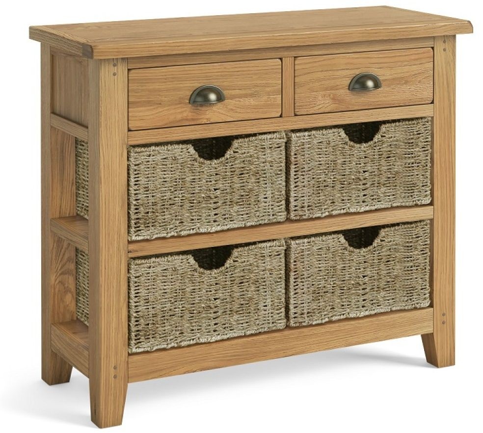 Barnwell Console Table with Baskets - Elphicks