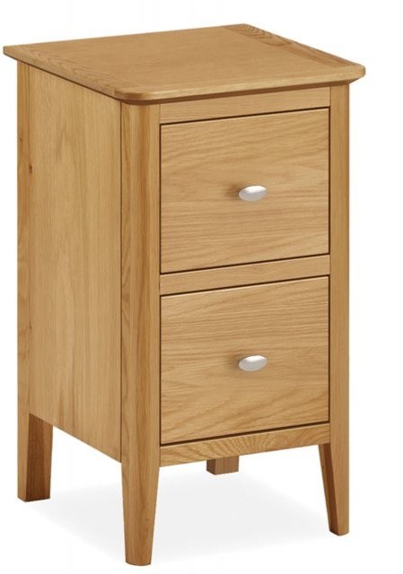Bristol Narrow 2 Drawer Bedside - Elphicks