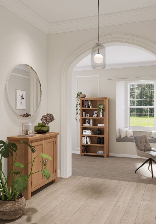 Dallow Oak 1 Door Cabinet - Elphicks