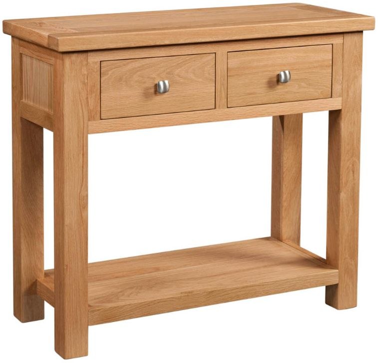 Dallow Oak 2 Door Console Table - Elphicks