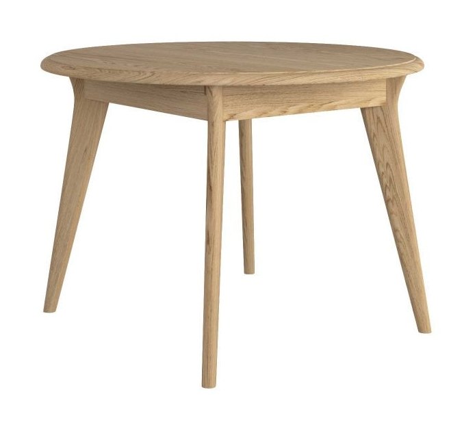 Stockholm Compact Round Extending Dining Table W105-140cm - Elphicks