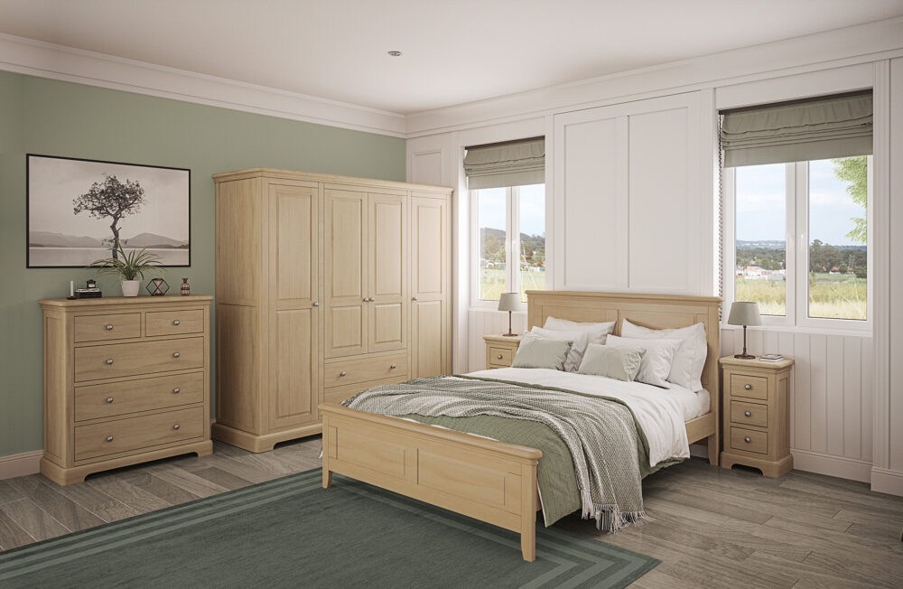 Lingwood Oak High Foot End Bed - Elphicks