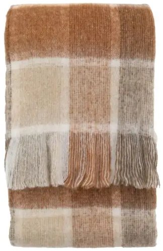 Check Mohair Throw Rust - Elphicks