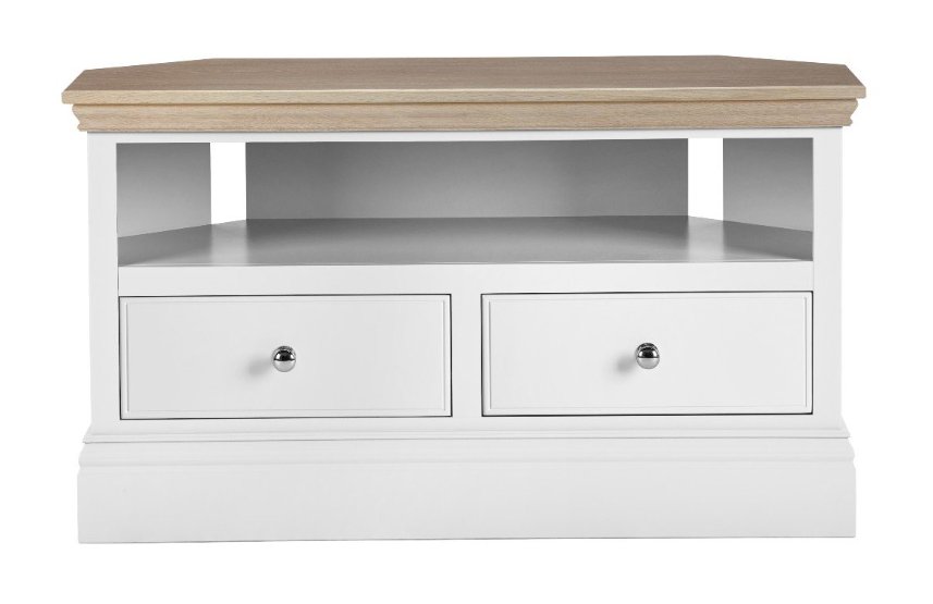 Hill & Hunter New England Corner 2 Drawer TV Unit - Elphicks