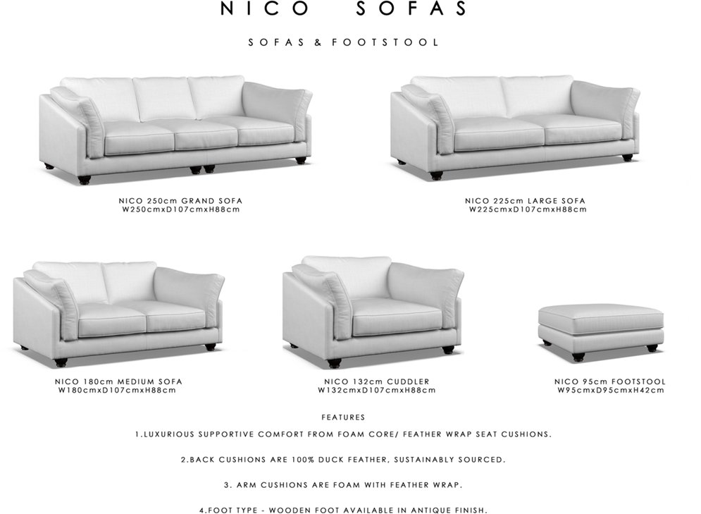 Michael Tyler Nico Large Sofa - Elphicks